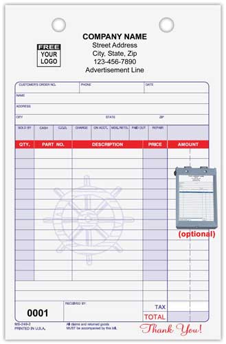 Marine Repair Shop Register Form | Printit4less.com : PrintIt4Less