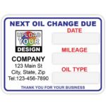 Next Oil Change Due Label | Printit4Less.com