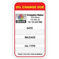 Oil Change Due Label | Printit4Less.com