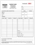 Load Ticket Invoice Form: Custom Invoice Form | Printit4Less.com