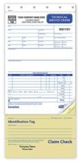 Technical Service Order with Claim Checks | Printit4Less.com : PrintIt4Less