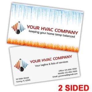 HVAC Business Cards | Customize Your HVAC Standard Cards | Prinit4Less