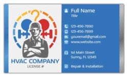 HVAC Business Cards | Customize Your HVAC Standard Cards | Prinit4Less