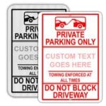 Custom Private Parking Only Signs: Custom Signs | Printit4Less.com