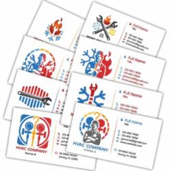 HVAC Standard Business Cards templates & designs