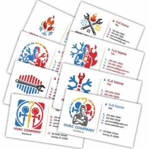 HVAC Standard Business Cards templates & designs