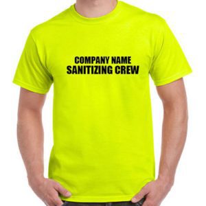 Custom Sanitizing Crew Work Shirts: Cleaning Crews