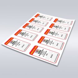 Static Cling Label Service Due Sticker | Printit4Less.com