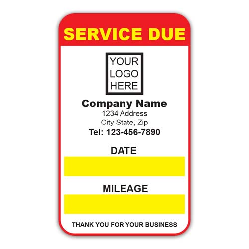 Static Cling Label - Next Oil Change | Printit4Less.com : PrintIt4Less