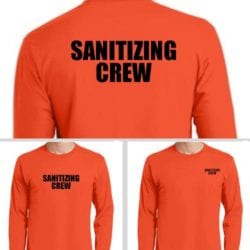 Sanitizing Crew Long Sleeve Shirts: Janitorial Uniforms : PrintIt4Less
