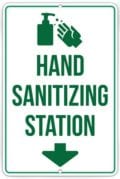 Hand Sanitization Station Signage: Printed Aluminum Signs