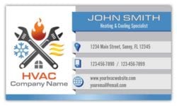 HVAC Business Cards | Customize Your HVAC Standard Cards | Prinit4Less