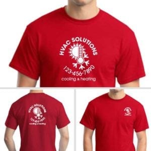 Heating and Air Conditioning logo shirts : PrintIt4Less