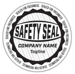Custom Printed Safety Labels - Freshness Seal Labels for Food