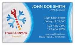 HVAC Business Cards | Customize Your HVAC Standard Cards | Prinit4Less