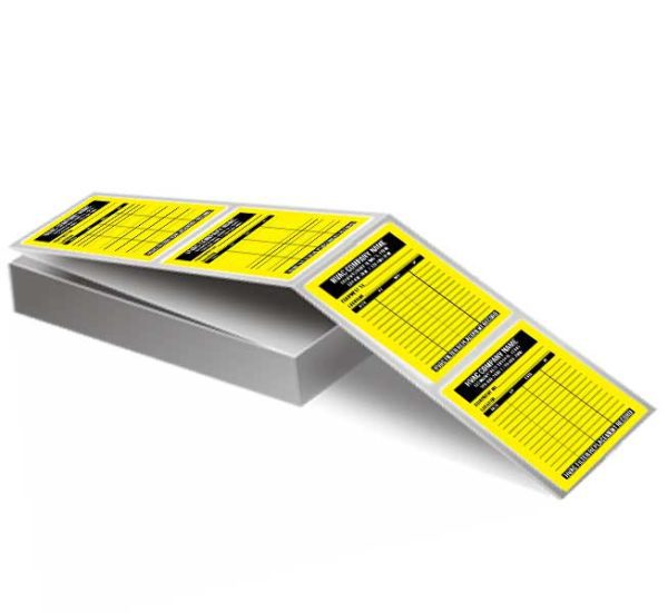 HVAC Filter Replacement Record Labels: Custom Printed Business Labels