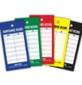 Maintenance Record Tags : Custom Printed Tags for Parts and Equipment