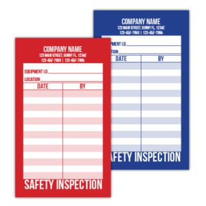 Safety Inspection Record Labels: Custom Business Labels