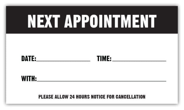 Appointment Cards: Custom Printed Office Supplies
