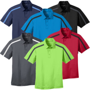 Port Authority Colorblock Stripe Polo Shirt | Printit4less.com