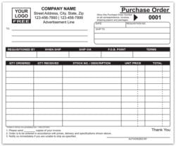 Purchase Order Business Forms | Printit4less.com