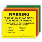 Towing Stickers: Custom Business Labels | Printit4Less.com