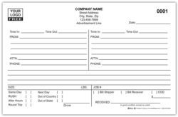 Courier Delivery Tickets | Printit4less.com : PrintIt4Less