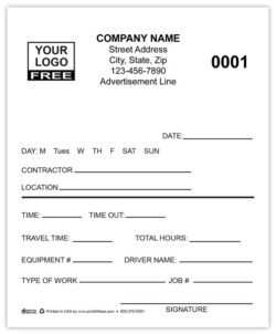 Trucking Haul Tickets: Custom Printed Forms | Printit4Less.com