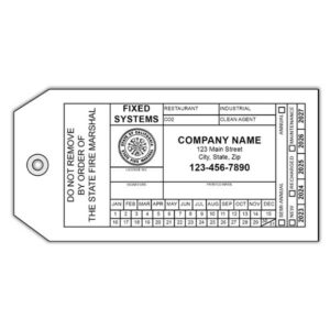 California Fire Sprinkler Tags | Printit4less.com