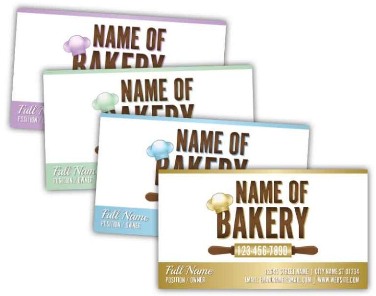 Bakery Classic Business Cards Online USA | Prinit4Less