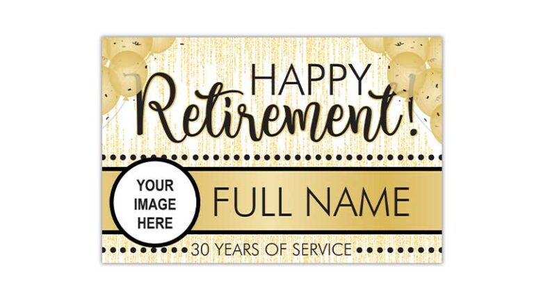 Custom Retirement Party Banners