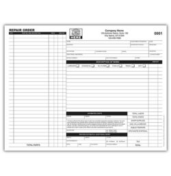 Garage Repair Forms | Printit4Less.com
