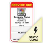 Professional Static Cling Service Label | Printit4Less.com