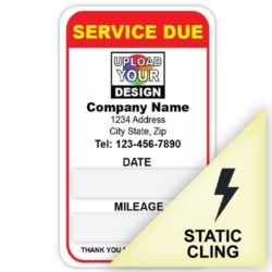 Service Reminder Sticker