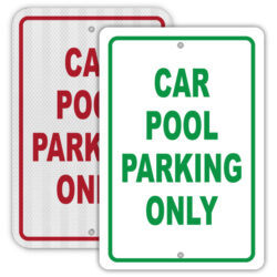 Car Pool Parking Only Sign | Printit4Less.com