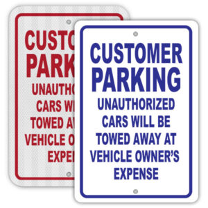 Customer Parking Sign | Printit4Less.com