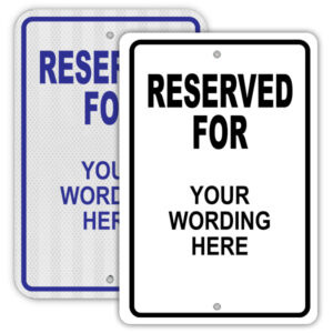 Reserved For Parking Sign | Printit4Less