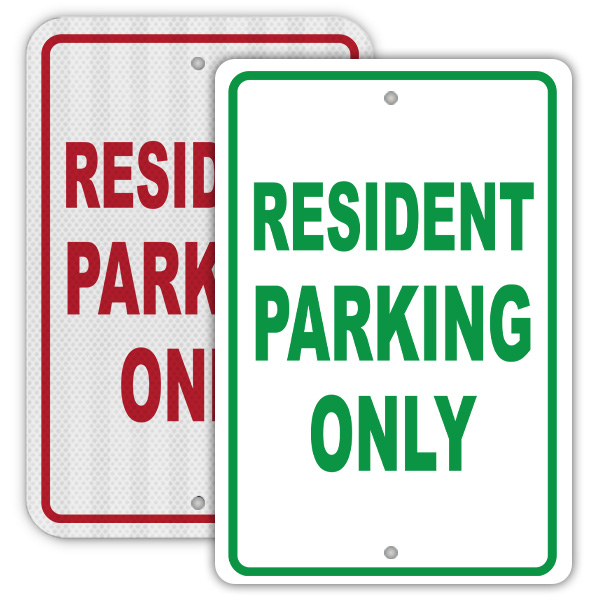Resident Parking Only Sign | Printit4Less.com