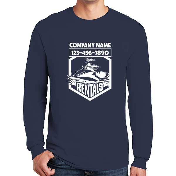 Jet Ski Rental Company Work Shirts | Printit4Less.com