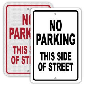 No Parking This Side of Street Sign | Printit4Less.com
