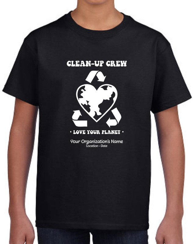 Personalized Environmental Clean Up Crew Volunteer Shirts