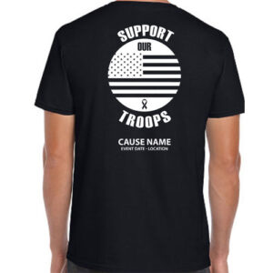 Personalized Support Our Troops Causes Volunteer Shirts