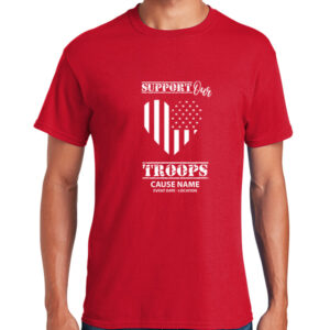 Personalized Support Our Troops Volunteer Shirts