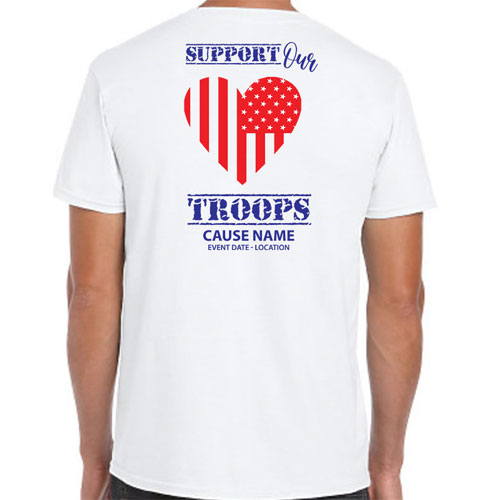 Support Our Troops Volunteer Shirts | Printit4less.com