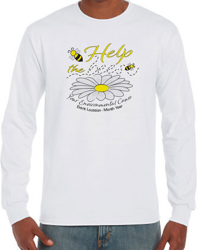 Help The Bees Environmental Cause Volunteer Shirts | Printit4less