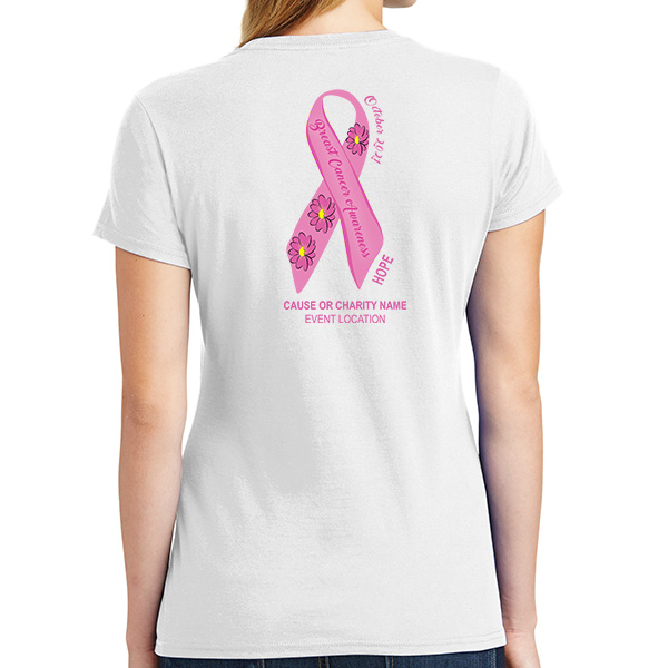 Breast Cancer Awareness Ribbon Charity Shirts | Printit4less