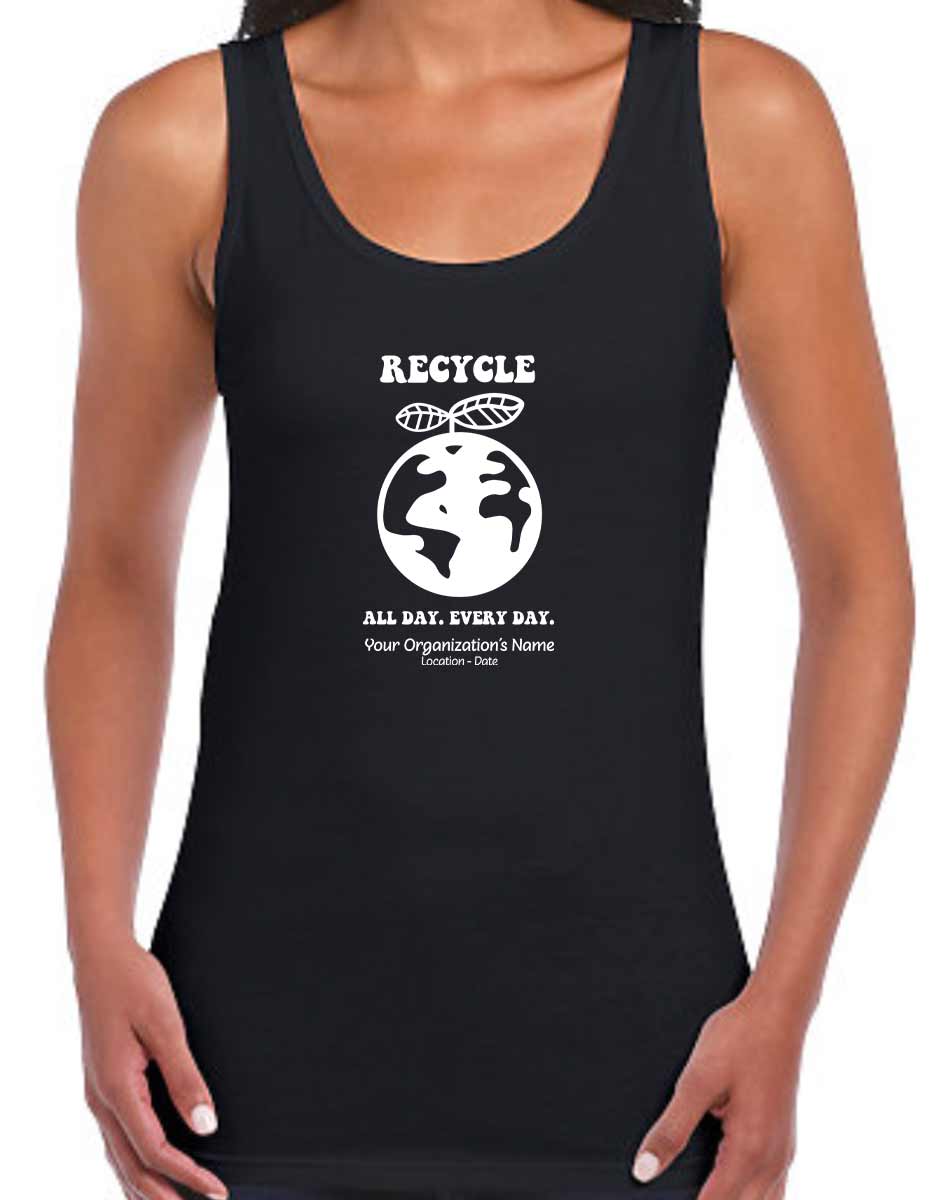 Personalized Recycle All Day Every Day Volunteer Shirts