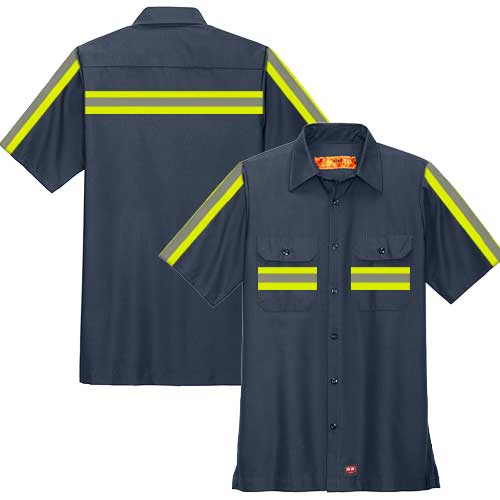 Red Kap Reflective Ripstop Work Shirt | Printit4less.com