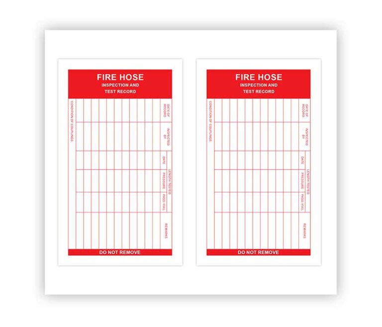 Fire Hose Inspection Label | Printit4less.com