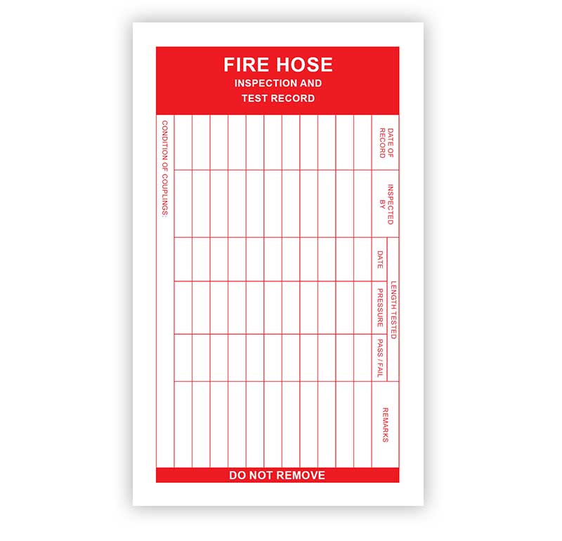 Fire Hose Inspection Label | Printit4less.com